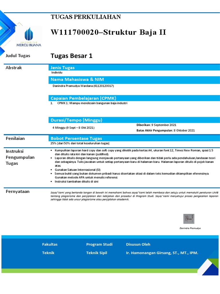 Tugas Besar (Tb-1) - Obe-Baja 2 | PDF
