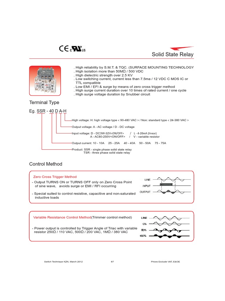 Ssr 40da Pdf Relay Capacitor