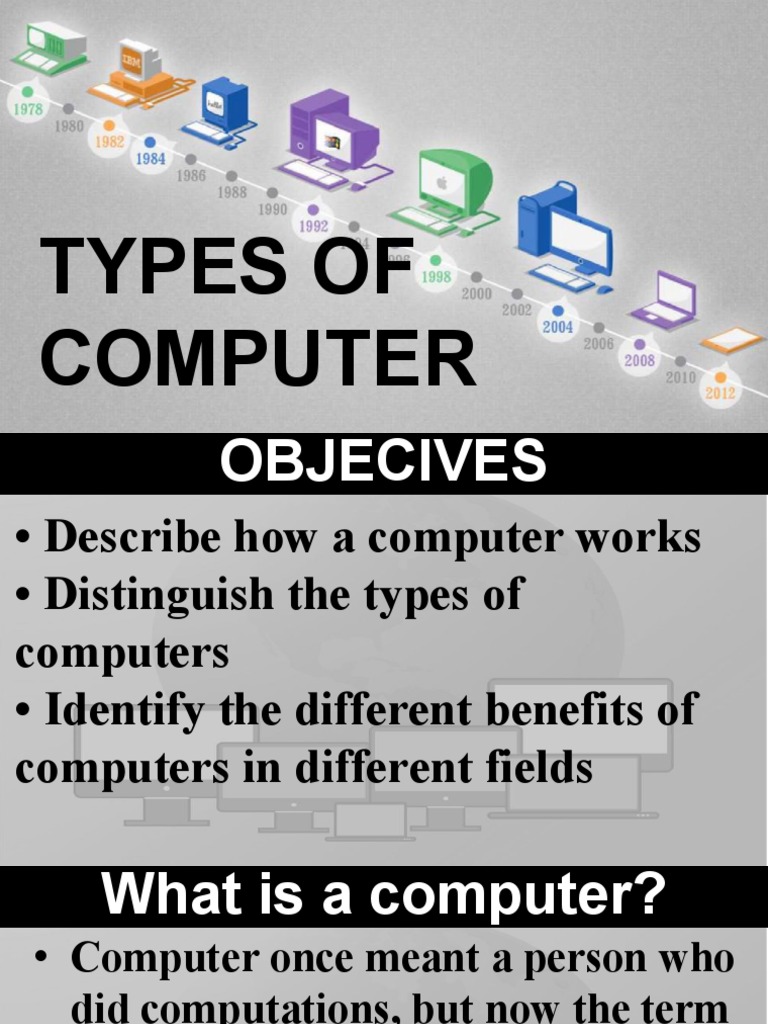 Types of Computer | PDF | Personal Digital Assistant | Laptop