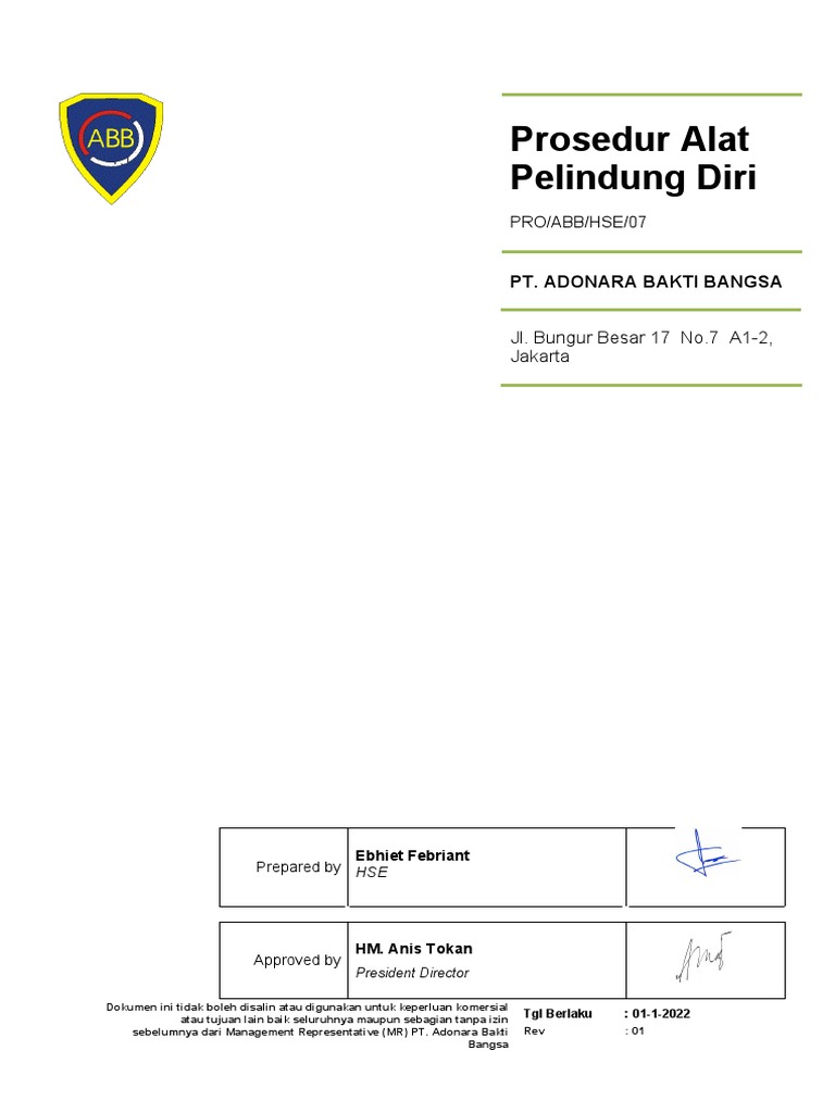Prosedur APD | PDF