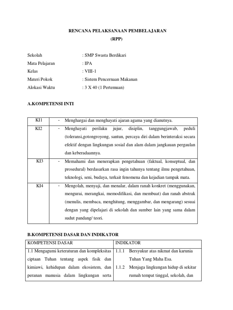 RPP Guru Berbagi | PDF