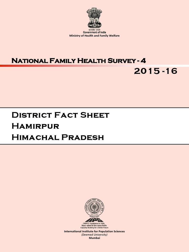 HP Factsheet 28 Hamirpur | PDF | Blood Pressure | Body Mass Index