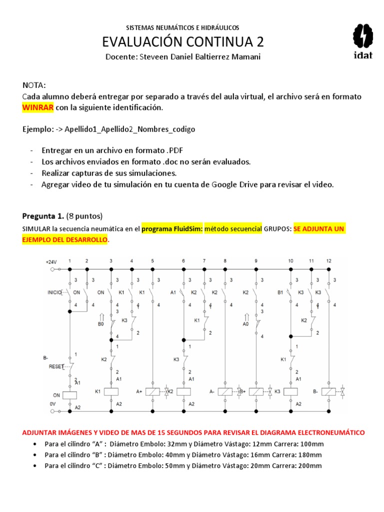 Ec2 Electronhidraulica Electroneumatica Miercoles Noche | PDF
