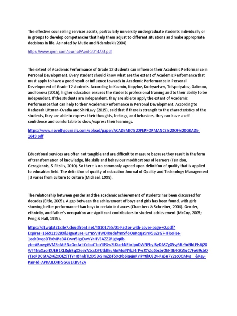 The Effective Counselling Services Assists | PDF | Gender | Gender Studies