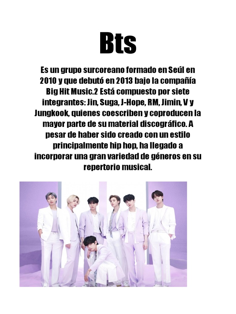 Bts | PDF | Arte