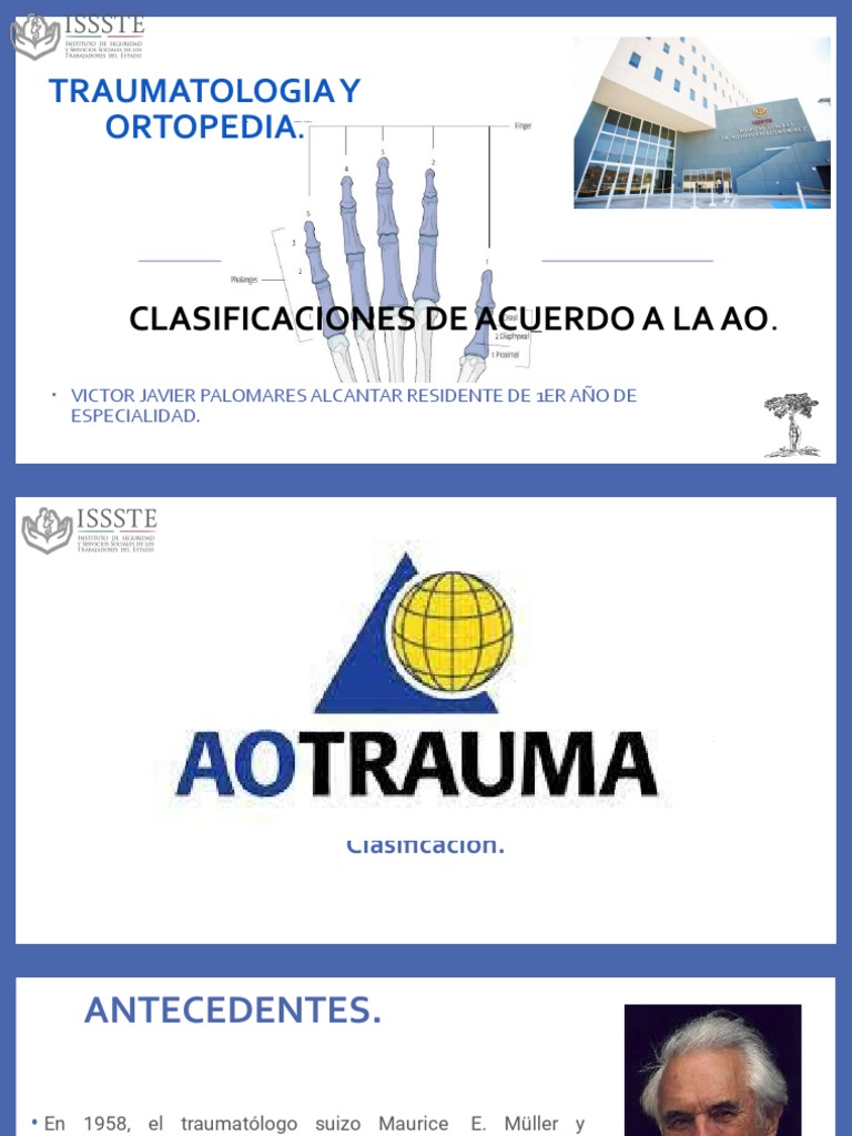 Clasificacion Ao | PDF | Traumatologia | Anatomía humana