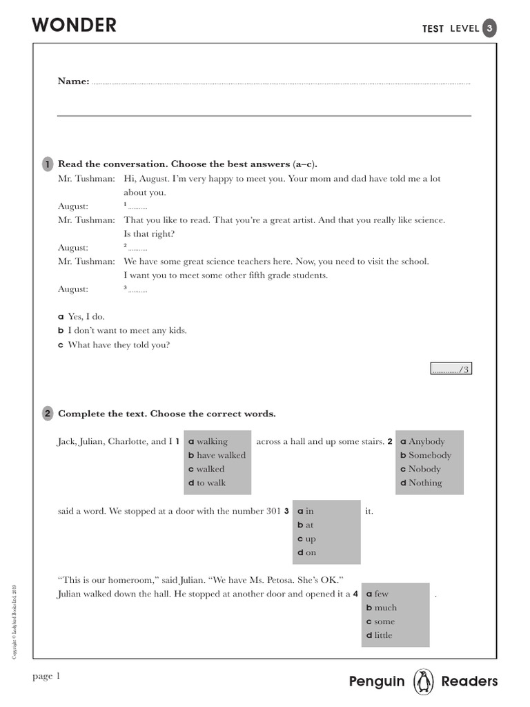 PR WONDER Test | PDF