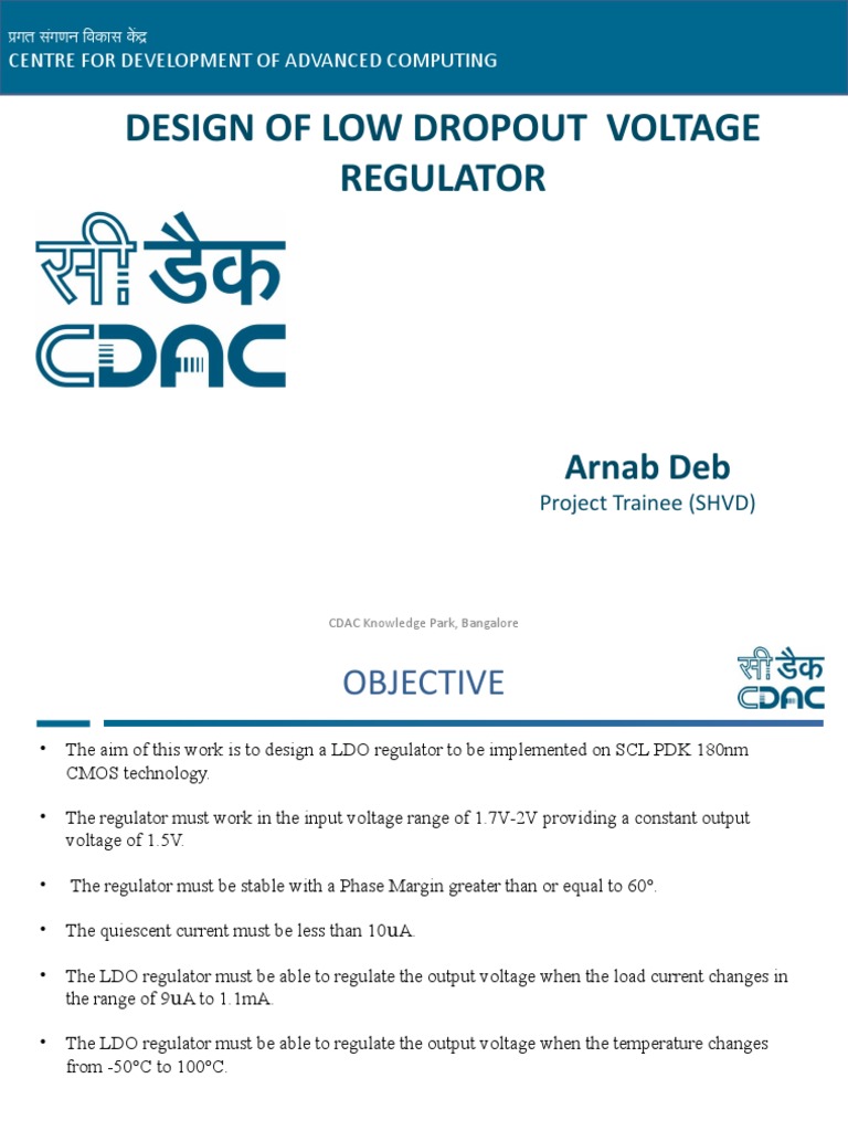 LDO Presentation (PI) | PDF | Electromagnetism | Manufactured Goods