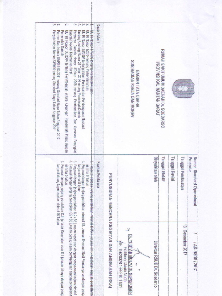 Penyusunan Rencana Kegiatan Dan Anggaran Rka | PDF