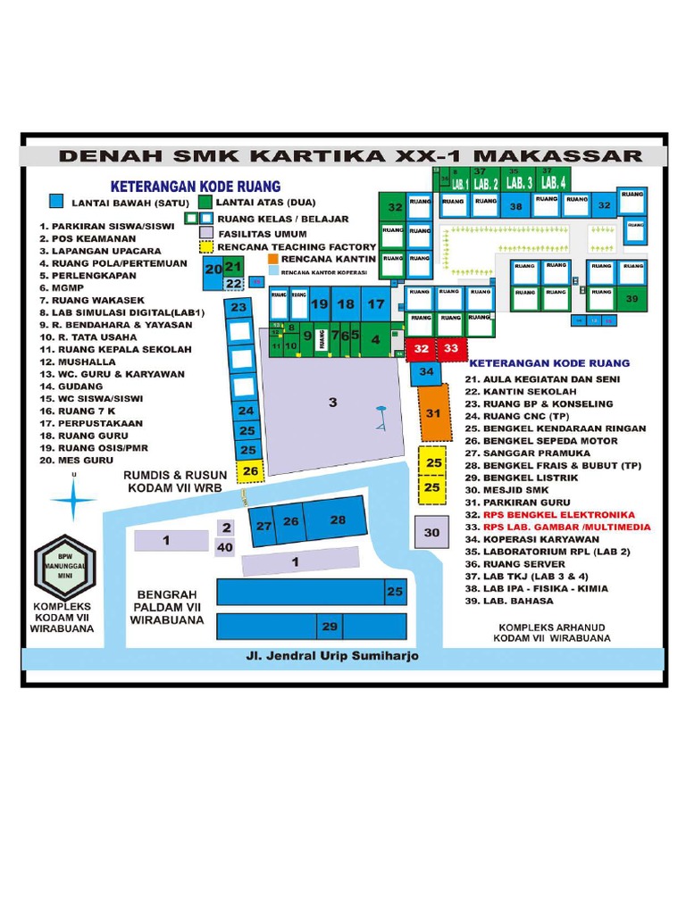 Denah Tata Letak Sekolah | PDF