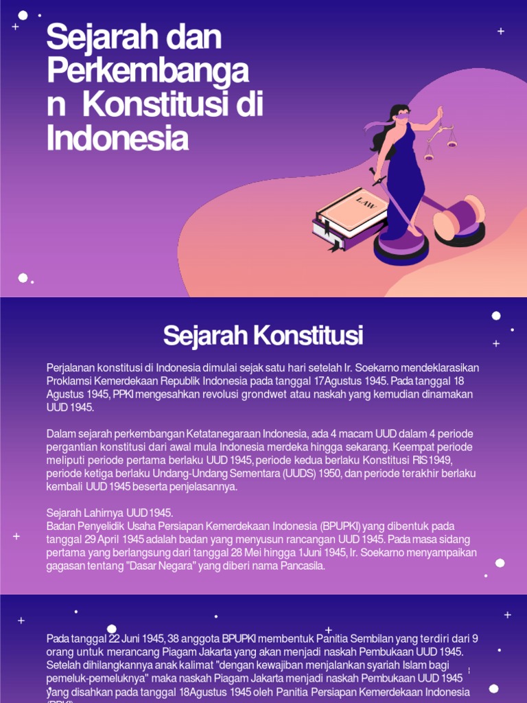 Sejarah Perkembangan Konstitusi PPT X | PDF | Politik | Agama ...