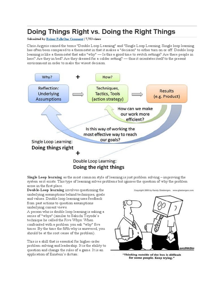 Doing Things Right | PDF