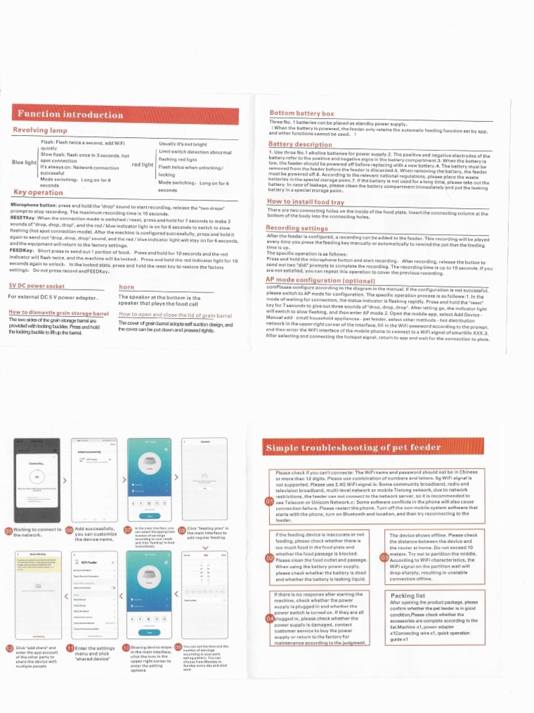 6L Pet Feed Manual | PDF