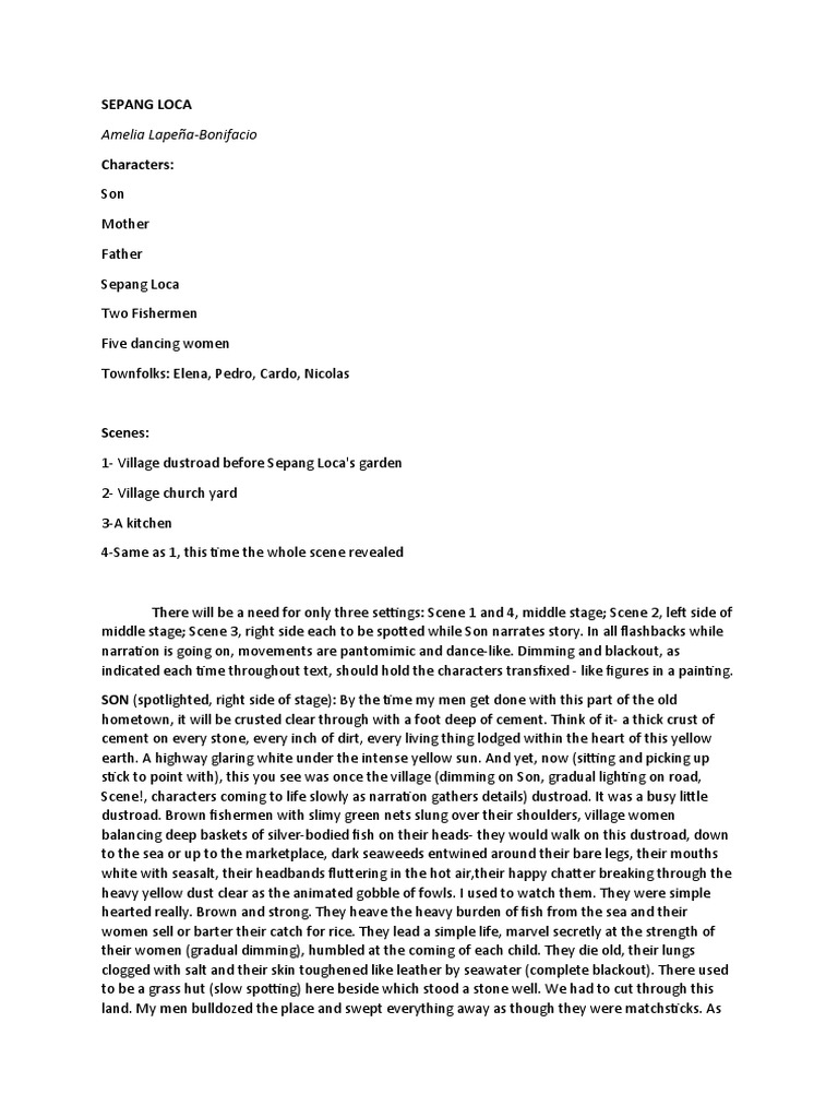 Sepang Loca | PDF | Poetry