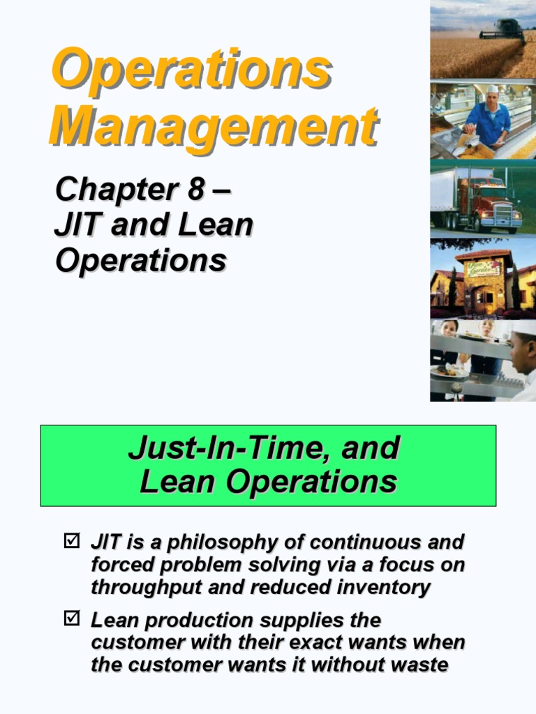 JIT and Lean Operation | PDF | Lean Manufacturing | Inventory