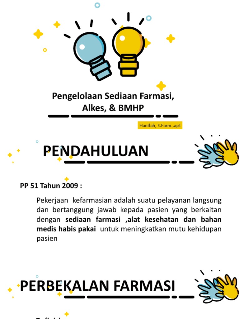 2 Pengelolaan Sediaan Farmasi, Alkes, & BMHP | PDF