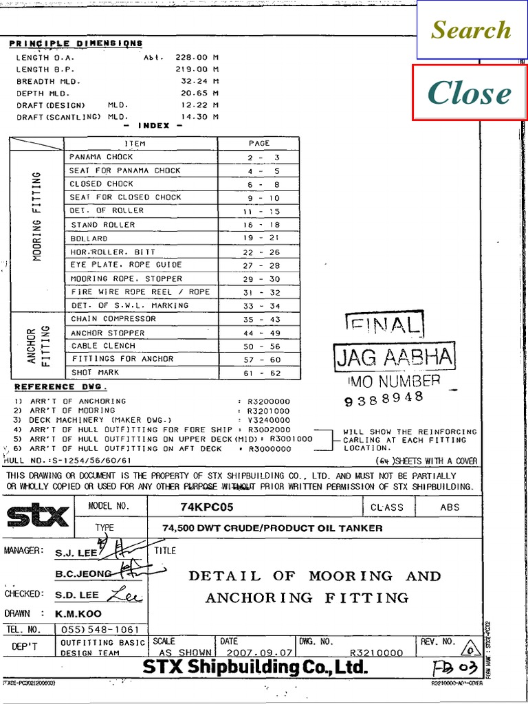 Fb-03 Detail of Mooring and Anchoring Fitting | PDF | Welding ...