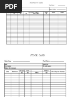 Stock Card - TEMPLATE | PDF