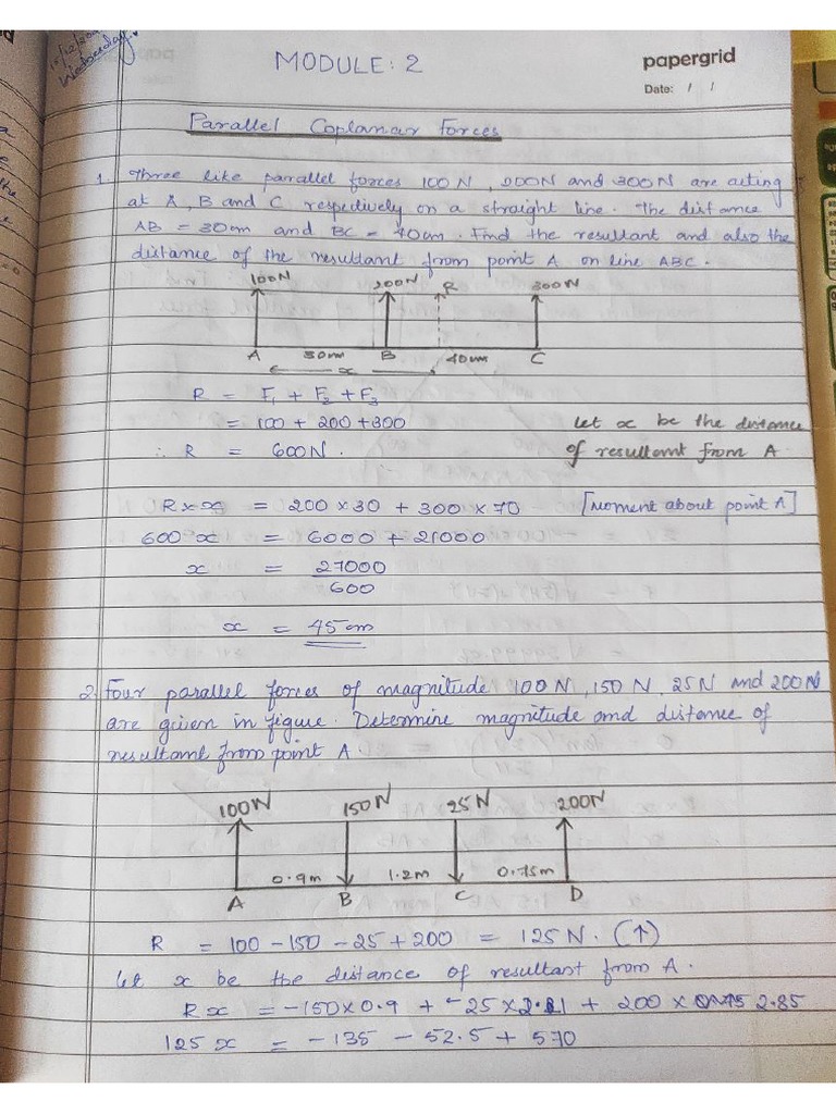 Mechanics Module 2 | PDF