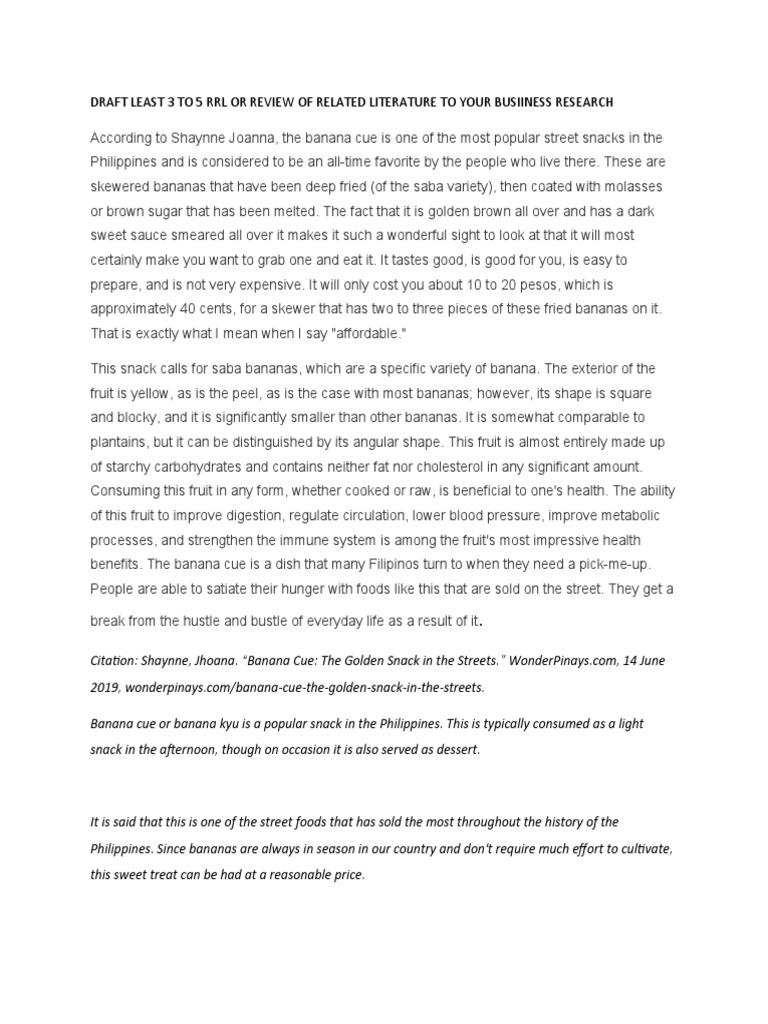 Endterm Exercise 1 - Business Research Draft | Download Free PDF | Banana | Interview