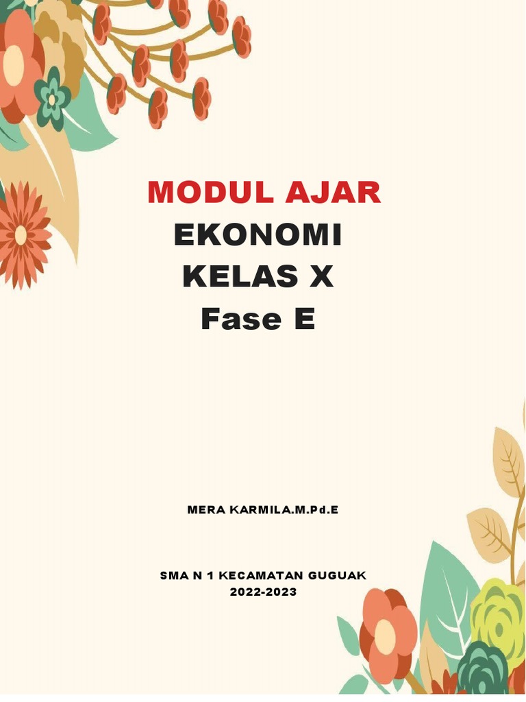 Modul Ekonomi KLS X | PDF