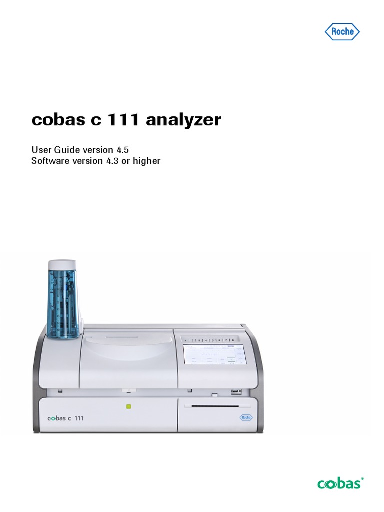 Cobas C 111 Analyzer User Guide Ver4.5 | PDF | Computing