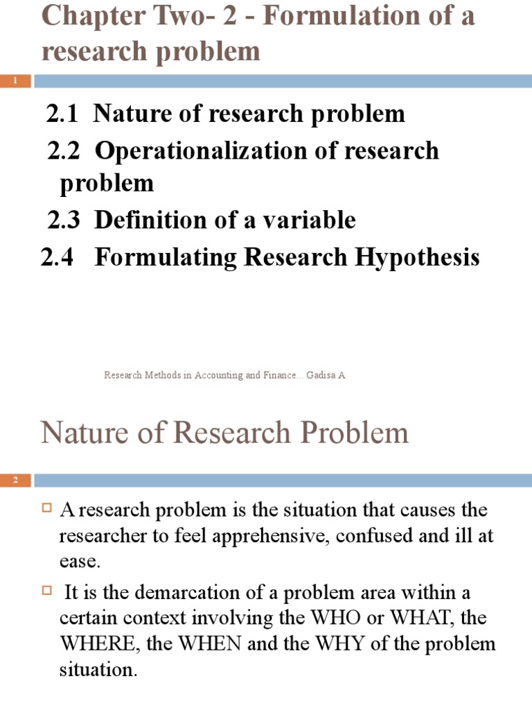 Formulating Research Problems in Finance | PDF | Sampling (Statistics ...