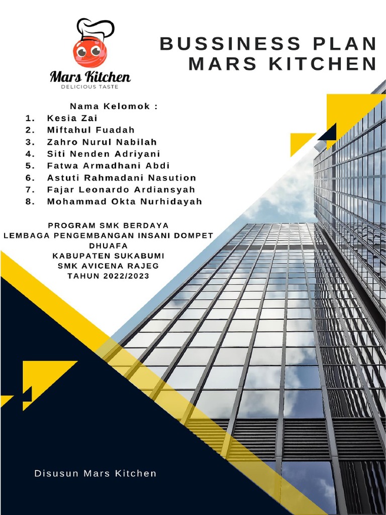 Bussiness Plan Mars Kitchen | PDF