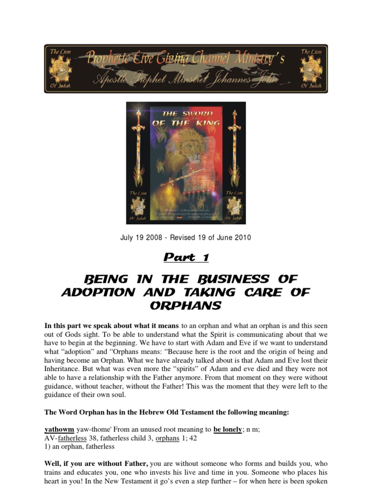 Understanding Orphanhood and Adoption | PDF