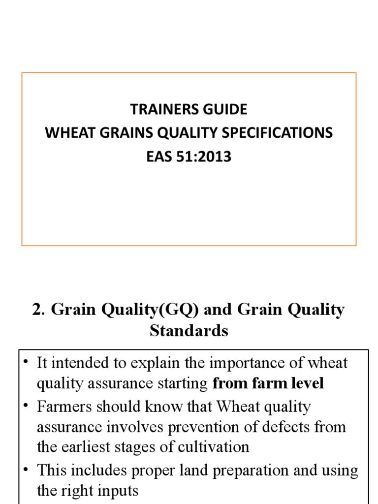 Wheat Grain Quality Standards Guide | PDF | Wheat | Seed