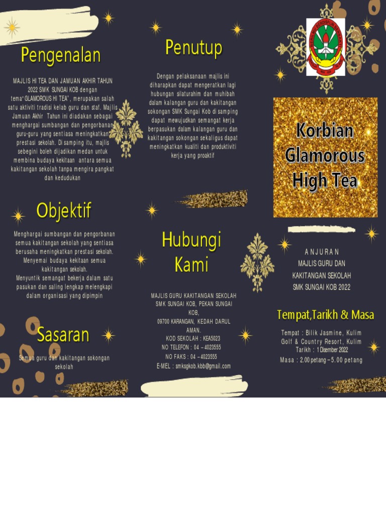 Korbian Glamorous Hi-Tea Brochure Edited The Name PDF | PDF