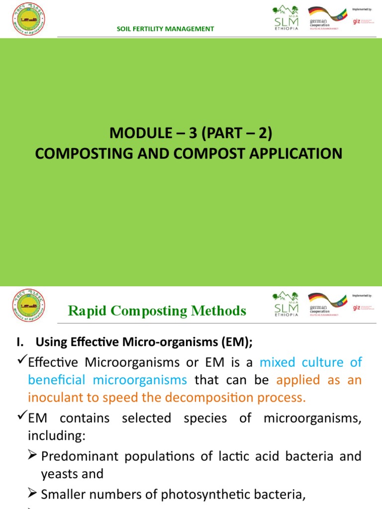 Module 3 Composting Using EM | PDF | Microorganism | Compost