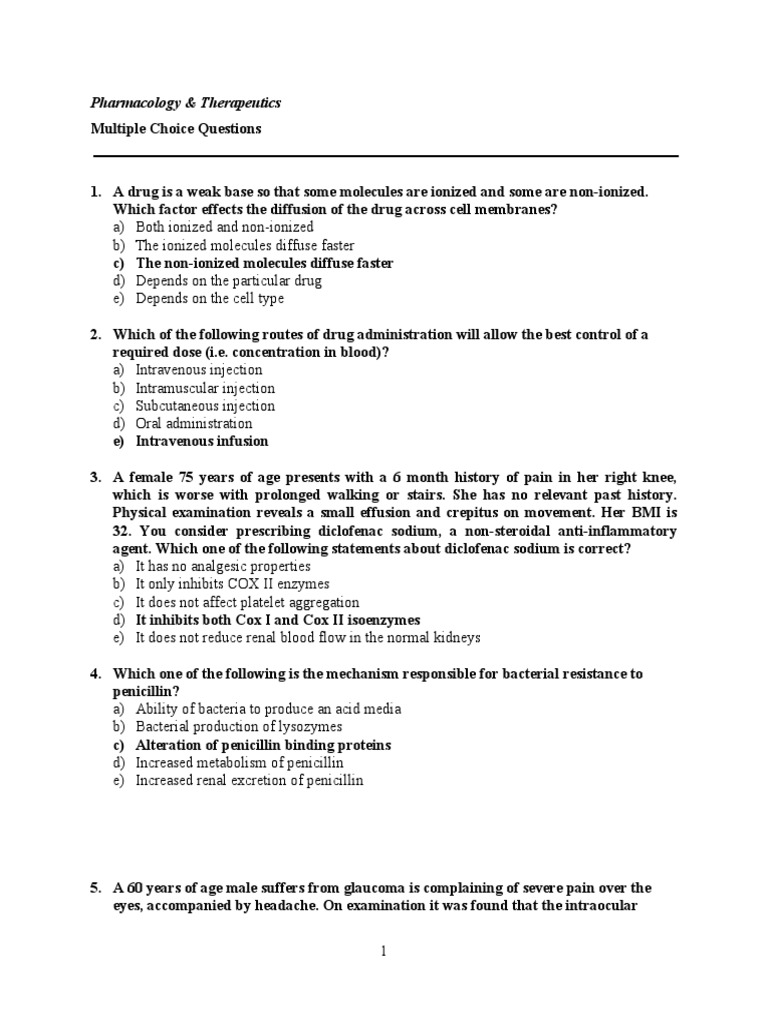 100 MCQs-3 | Download Free PDF | Receptor Antagonist | Acetylcholine 100 MCQs-3 | Download Free PDF | Receptor Antagonist | Acetylcholine