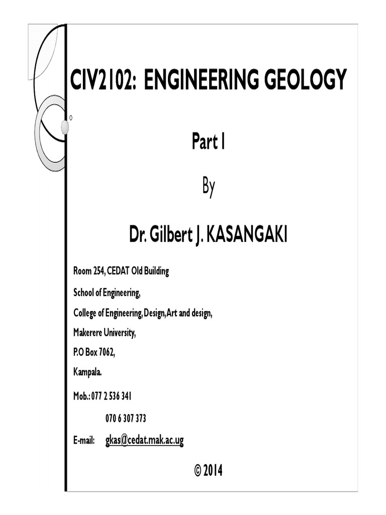 2 CIV2102 Physical Geology | PDF