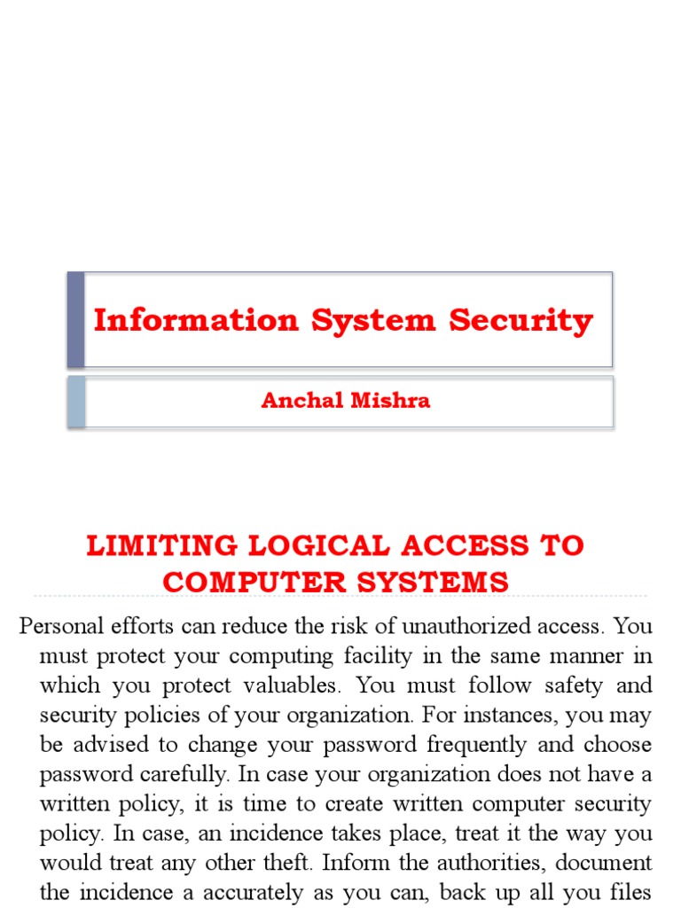 Information Security 2 | PDF | Backup | Password