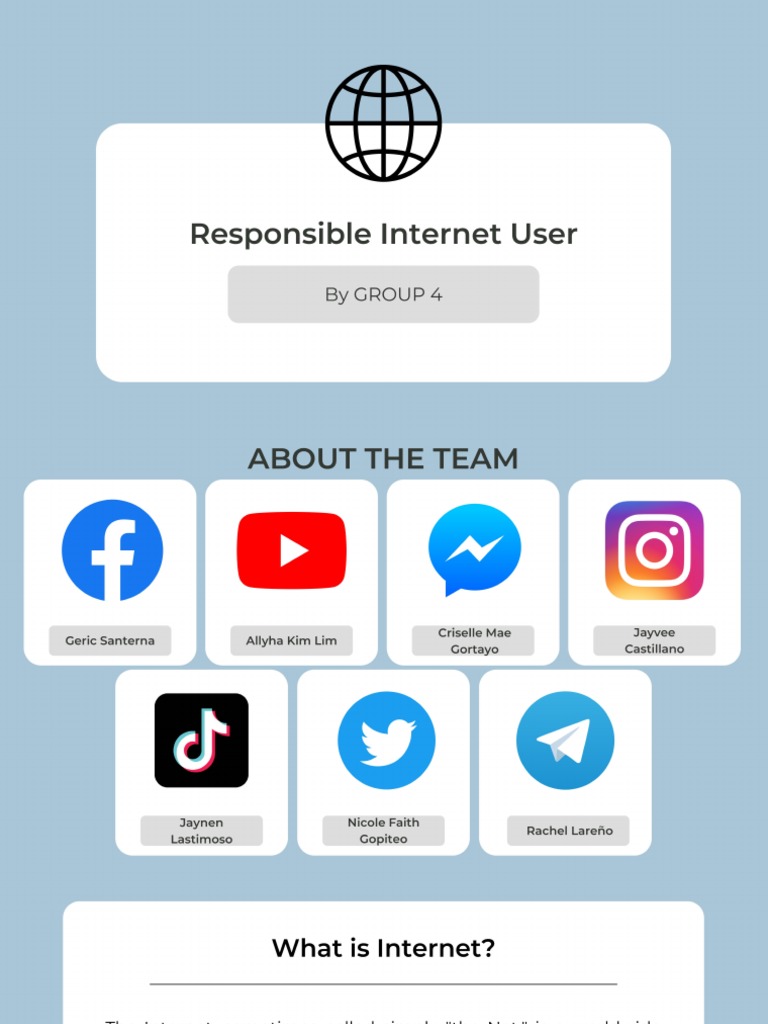 Responsible Internet User | PDF