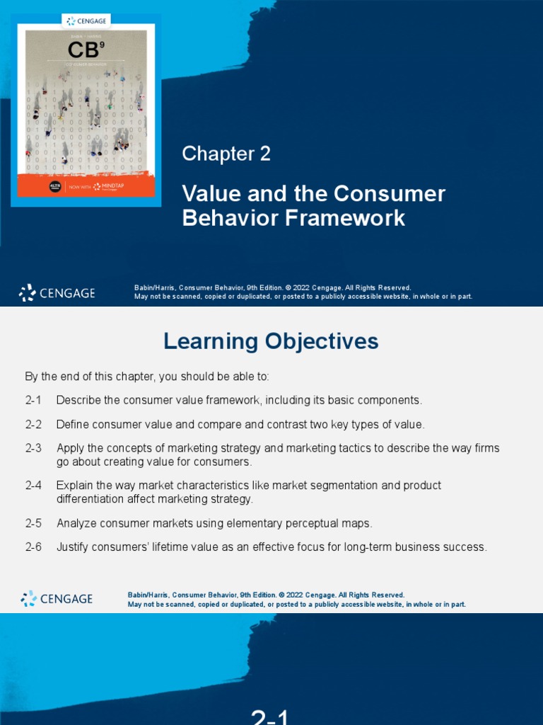 Value and The Consumer Behavior Framework | PDF | Consumer Behaviour ...