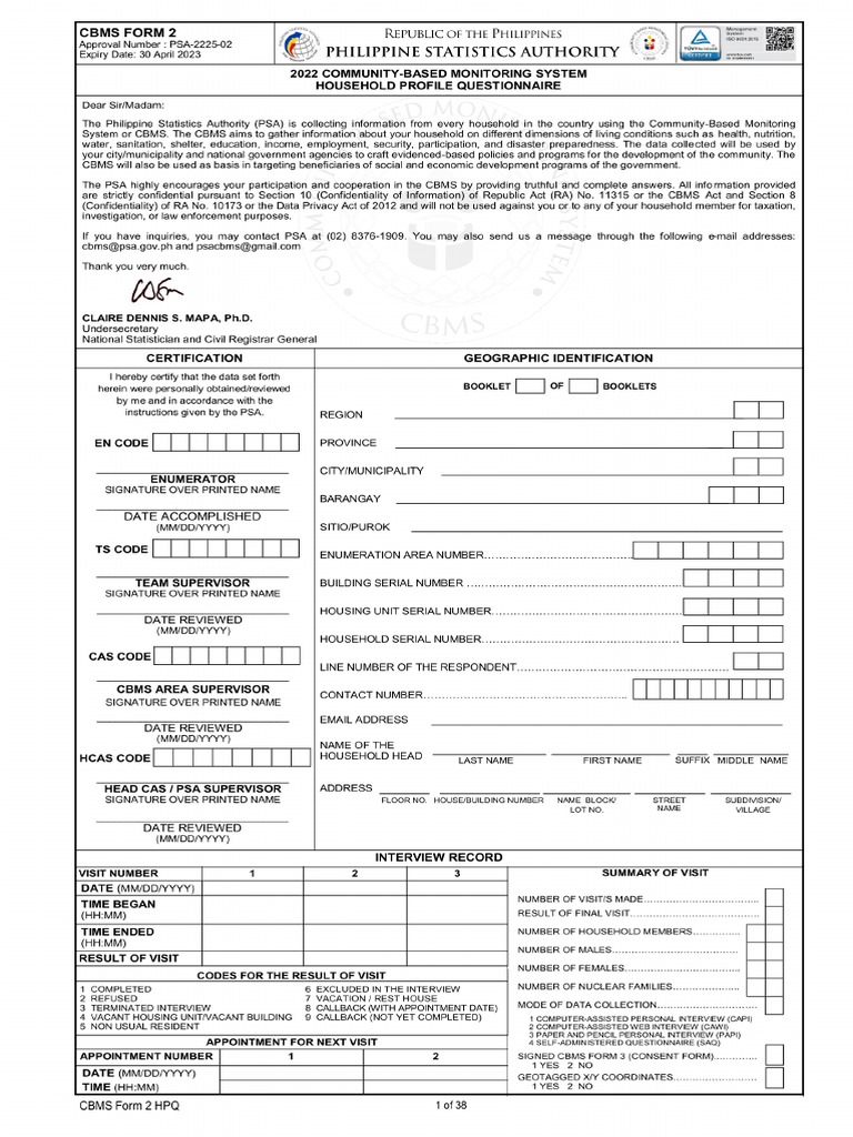 2 2022 CBMS Form 2 HPQ Ao 0613 845pm Rev CRD Signed 4 | Download Free ...