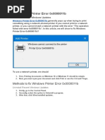 How To Fix Printer Error Code 0x00000040 in Windows! | PDF | Microsoft ...