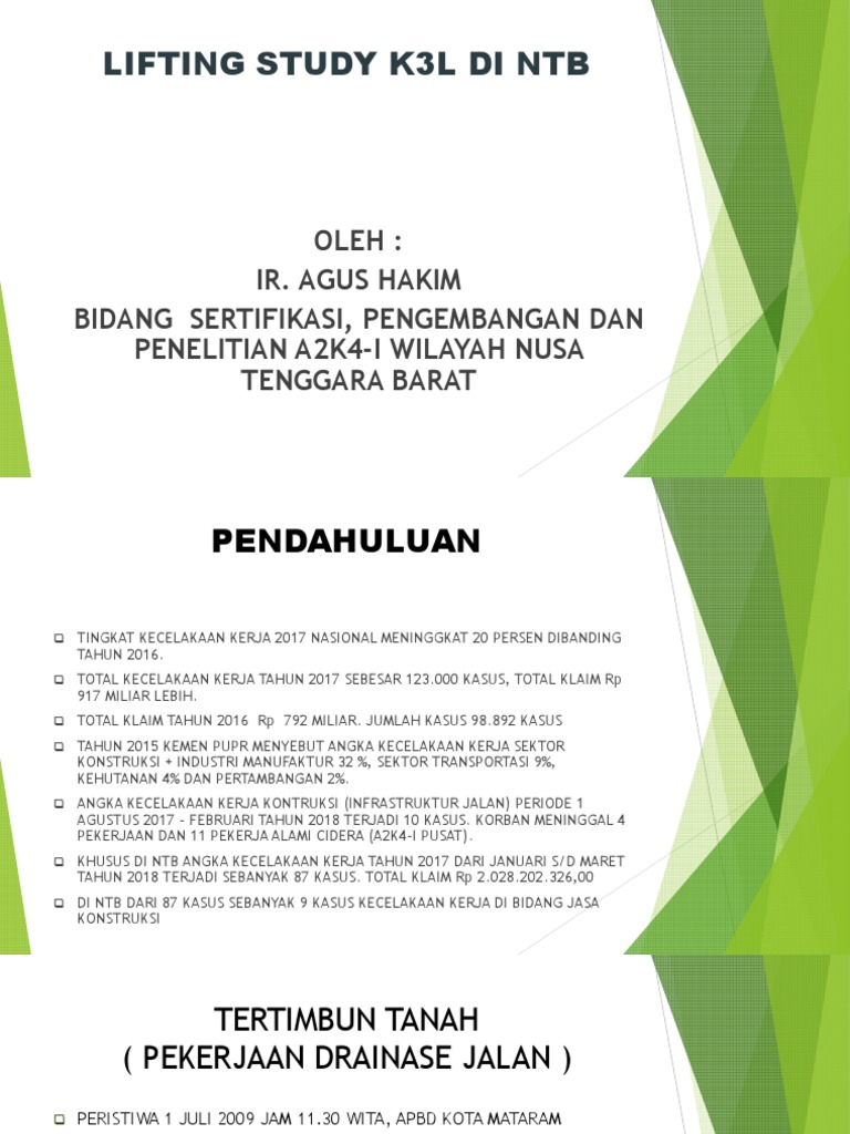 201804-CPD Ahli K3 Konstruksi-20-04-Lifting Study K3L | PDF | Teknologi & Rekayasa