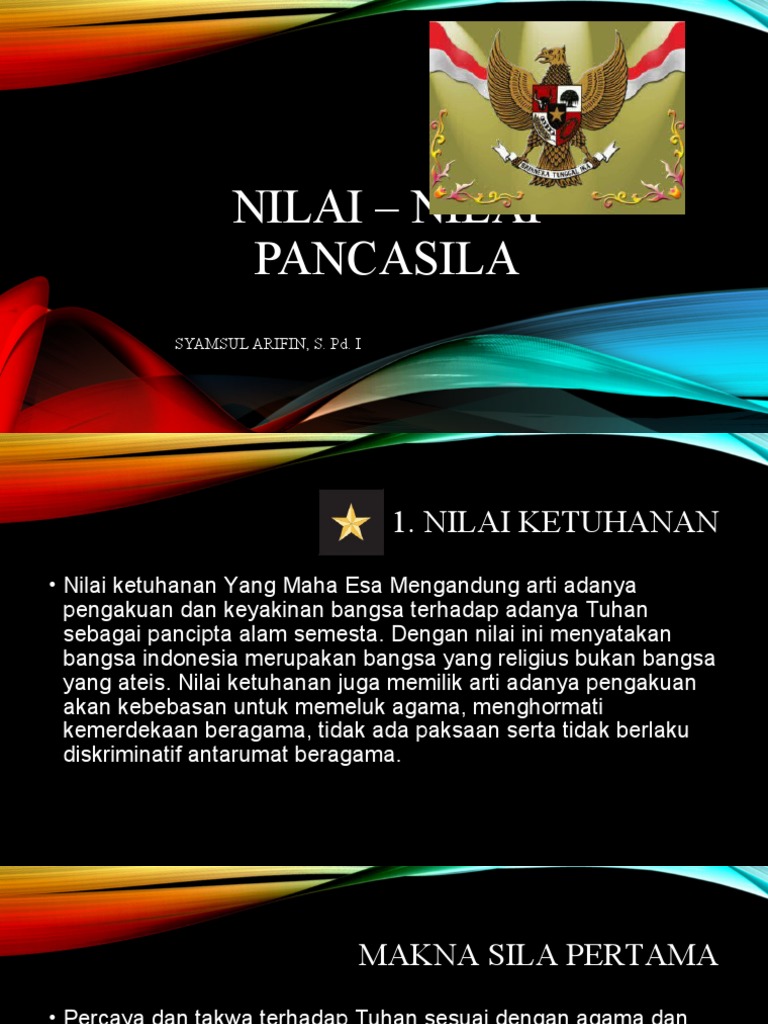 Nilai - Nilai Pancasila | PDF