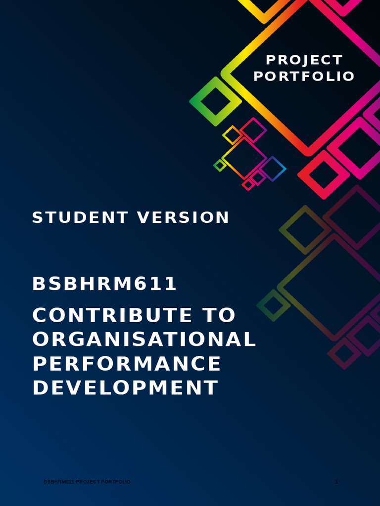 BSBHRM611 Project Portfolio 21839 | PDF | Goal | Incentive