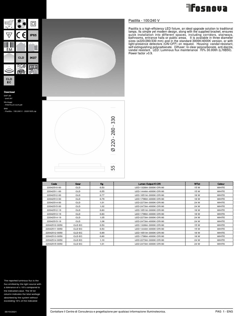 Pastilla - 100x240 V ENG | PDF | Components | Manufactured Goods