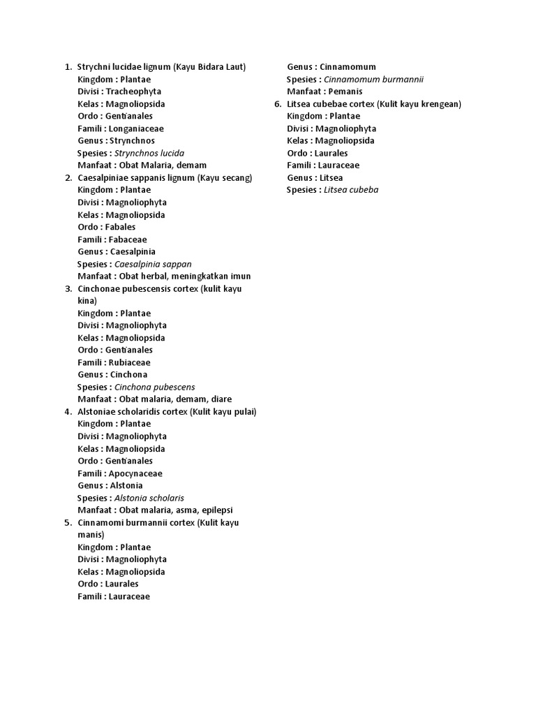 Kayu Bidara Laut | PDF | Branches Of Botany | Botany