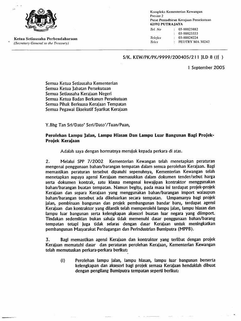 Lampu Jalan - Pekeliling JKR | PDF