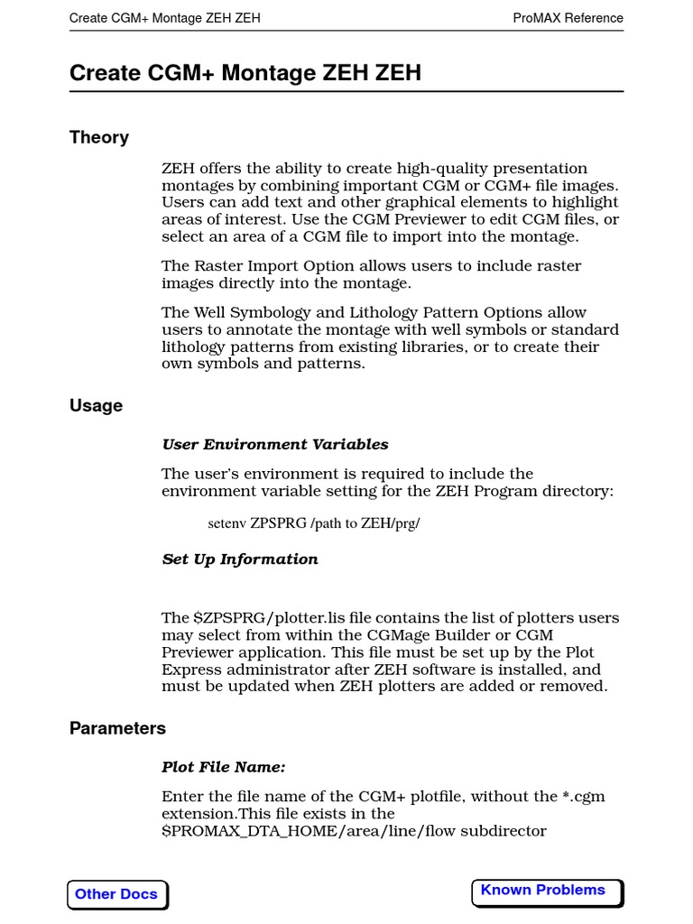 Creating High-Quality Presentation Montages in ZEH: Combining CGM and Raster Images with ...