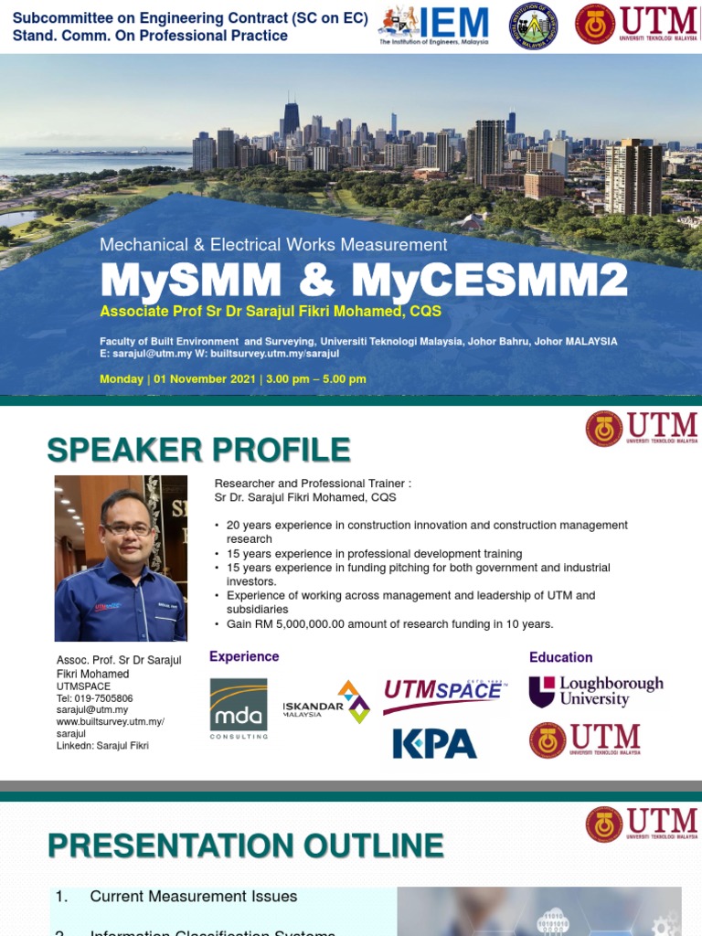 MySMM ME Works IEM 2021 | PDF | Electrical Wiring | Pipe (Fluid Conveyance)