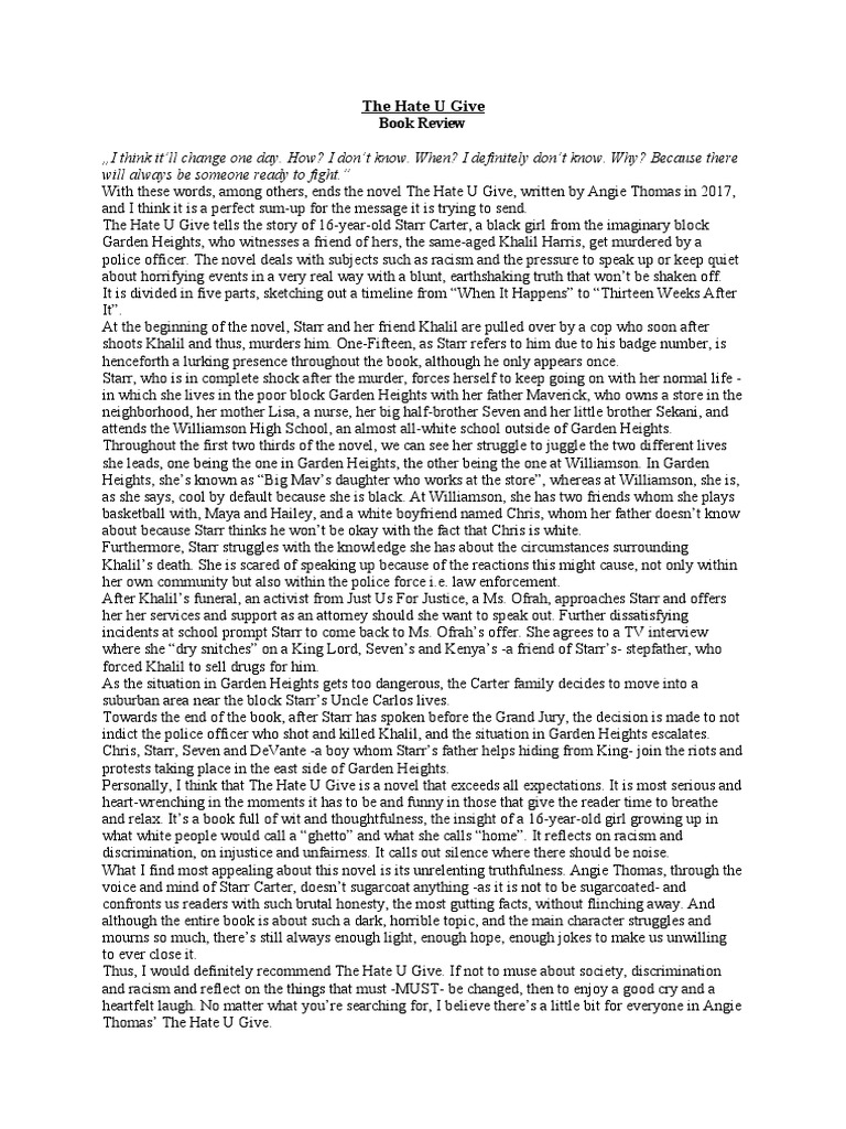 Engl - THUG - Book Review | PDF