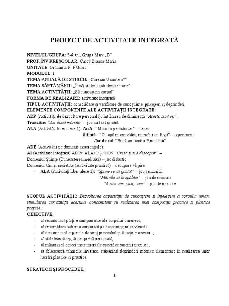 Proiect Inspectie | PDF