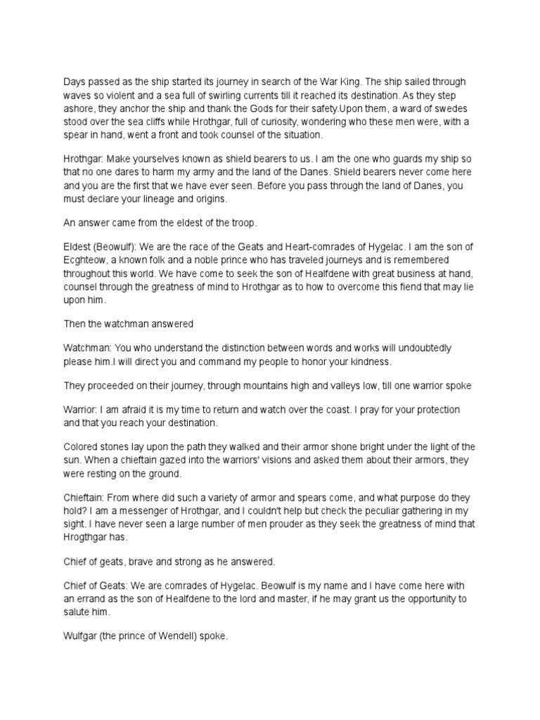 English Script | PDF | Beowulf